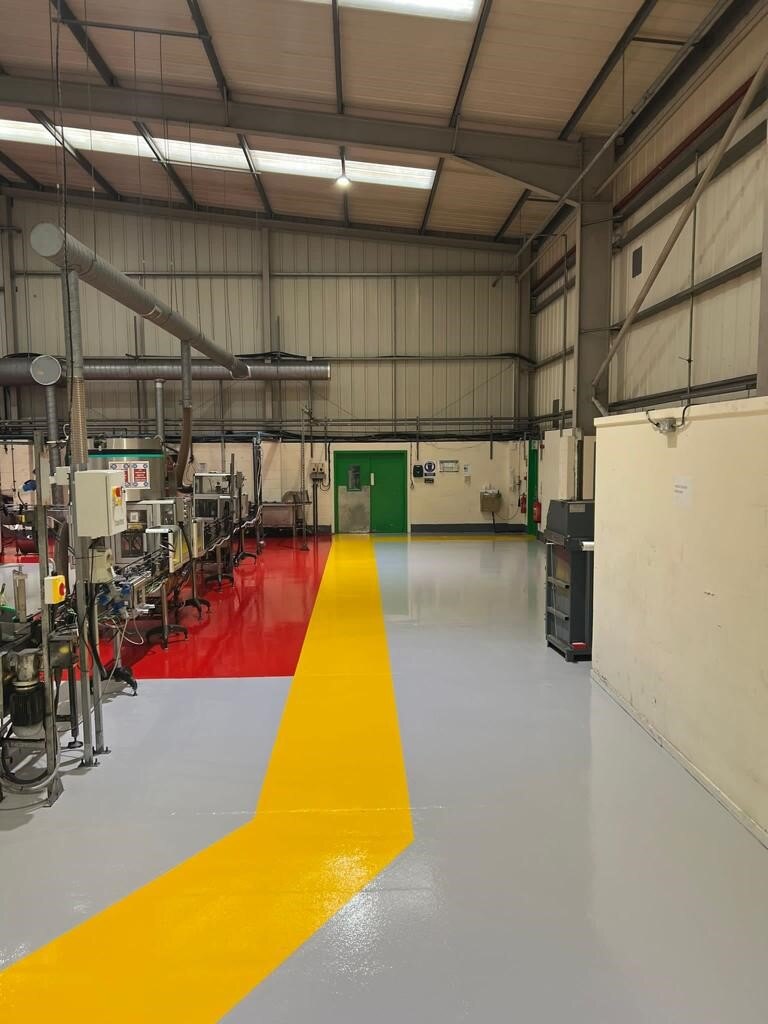 Warehouse Floor Demarcation In Food Manufacturing